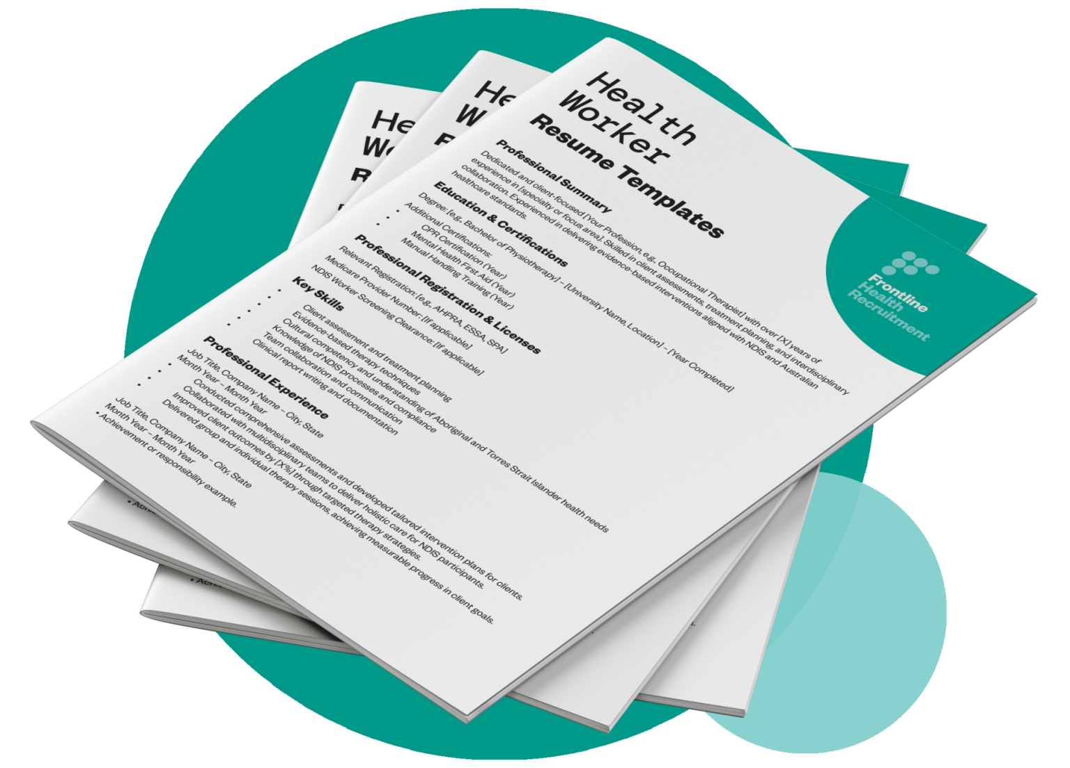 Frontline Health NZ Nurse resume template