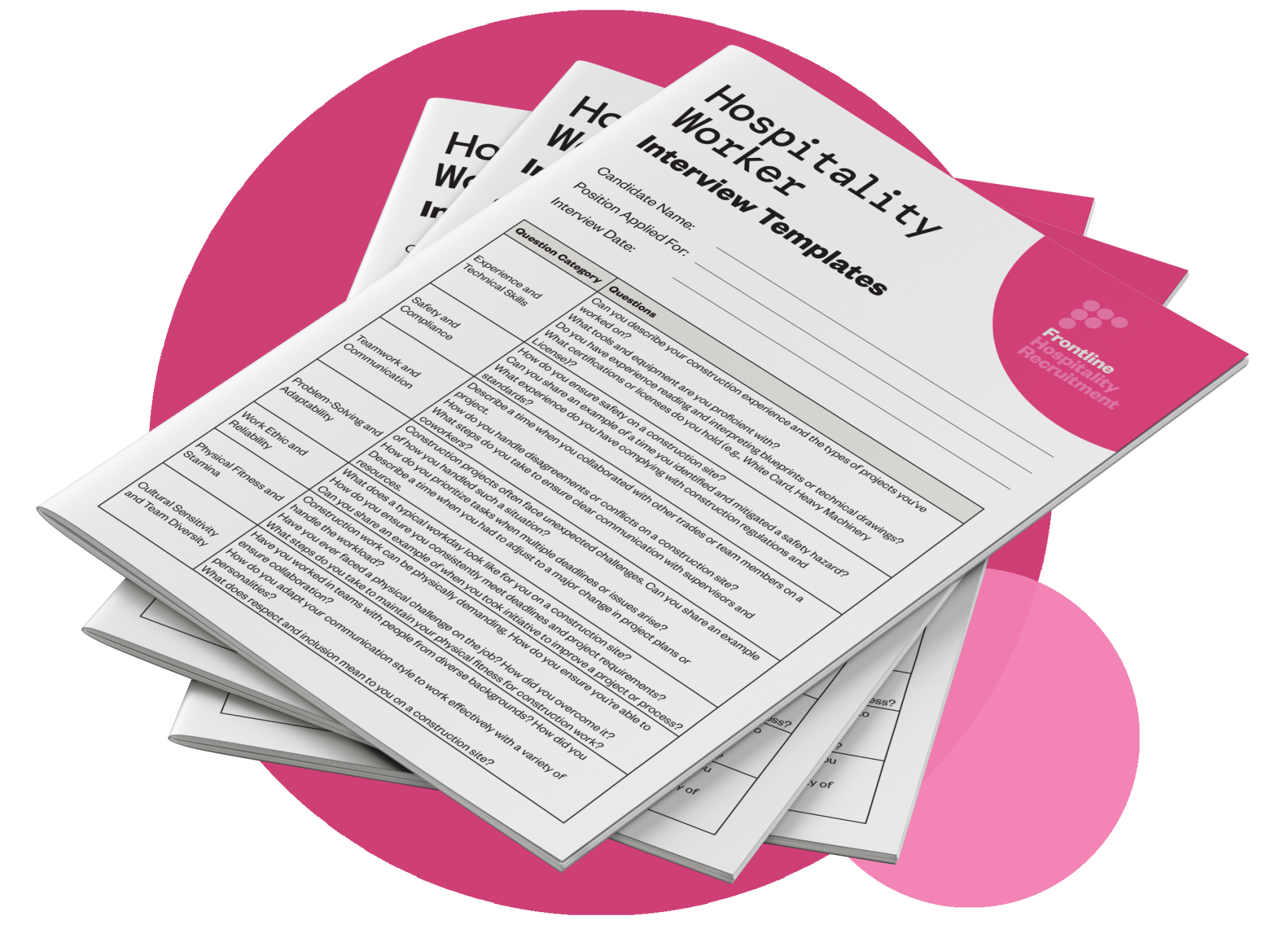 Download your free Hospitality Worker Interview Template