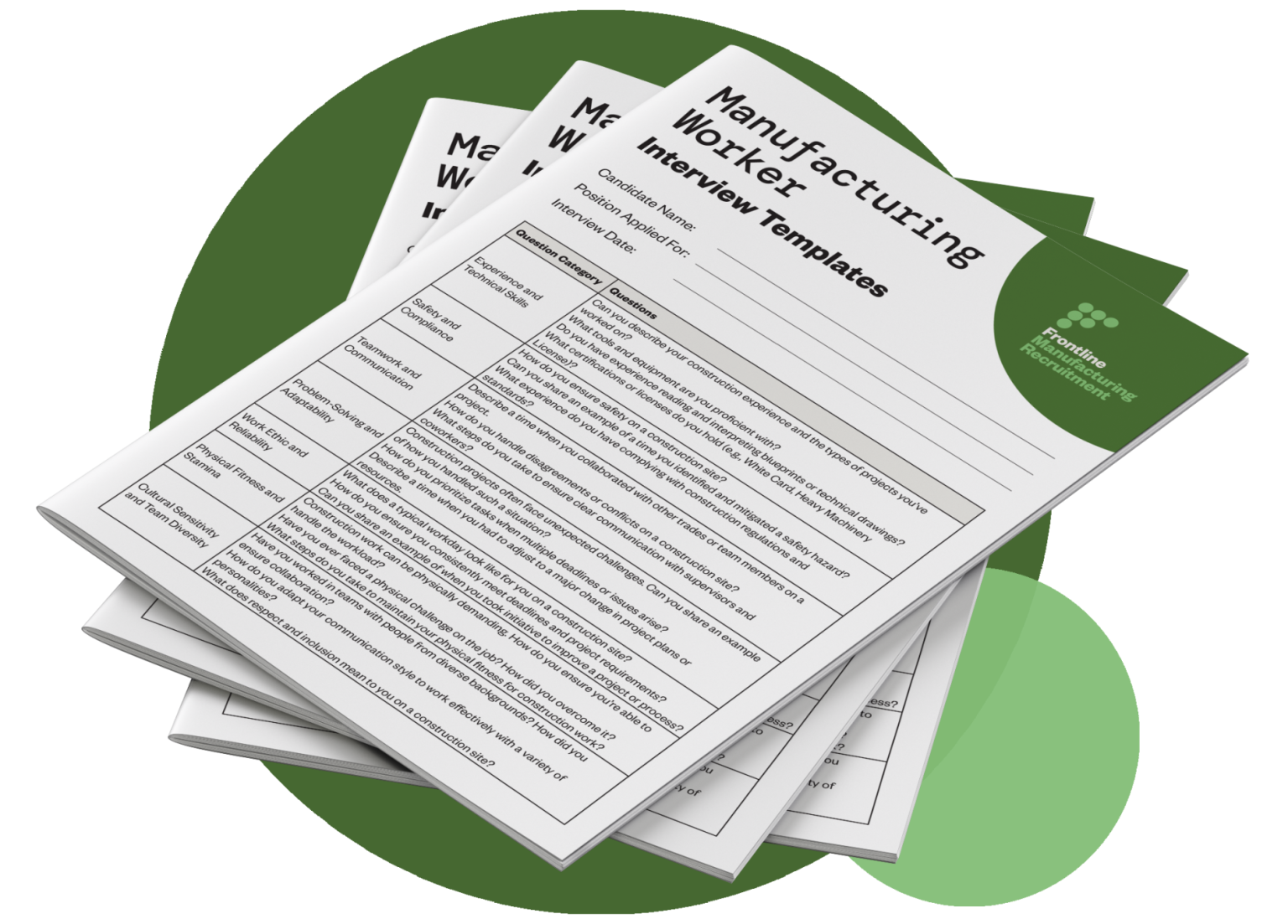 Download your free Manufacturing Worker Interview Template