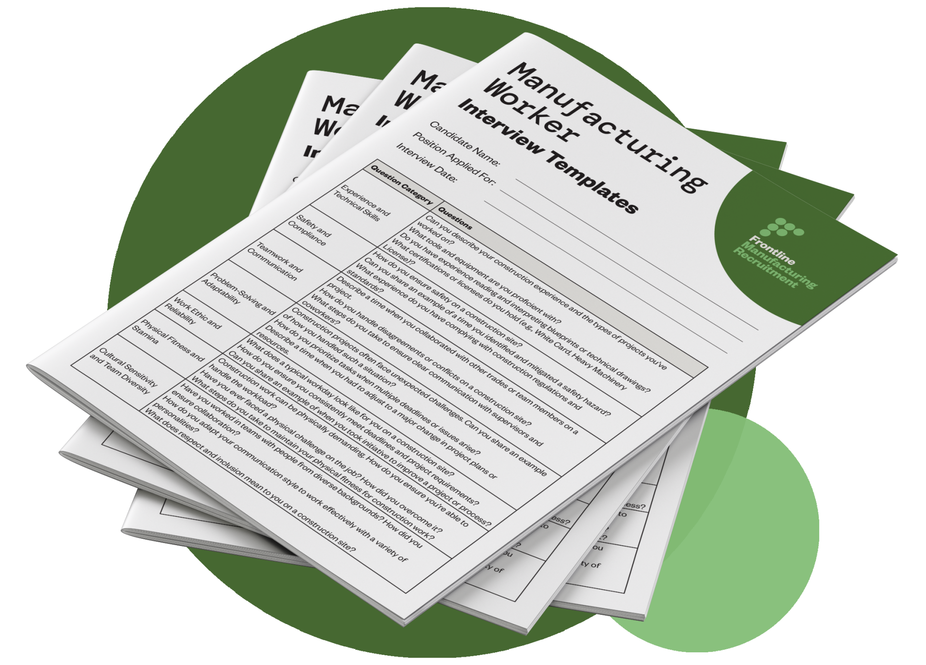 Download your free Manufacturing Worker Interview Template