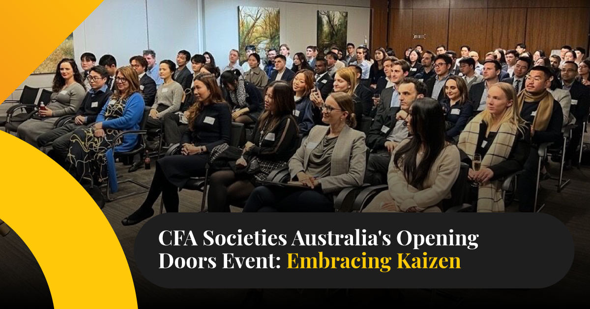 CFA Societies Australia's Opening Doors Event: Embracing Kaizen ...