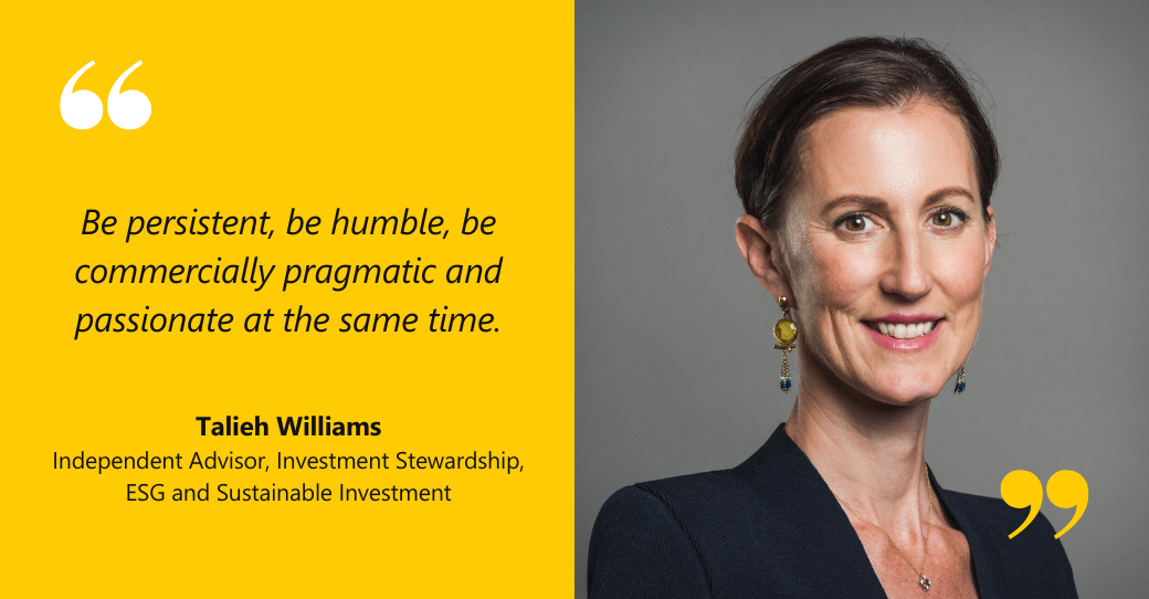 Leaders in ESG/Responsible Investment, Talieh Williams