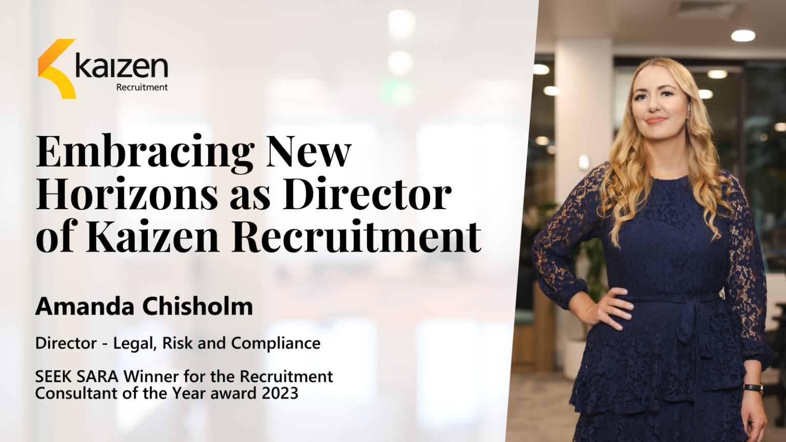 Amanda Chisholm Promoted To Director And Wins SEEK SARA Award For ...
