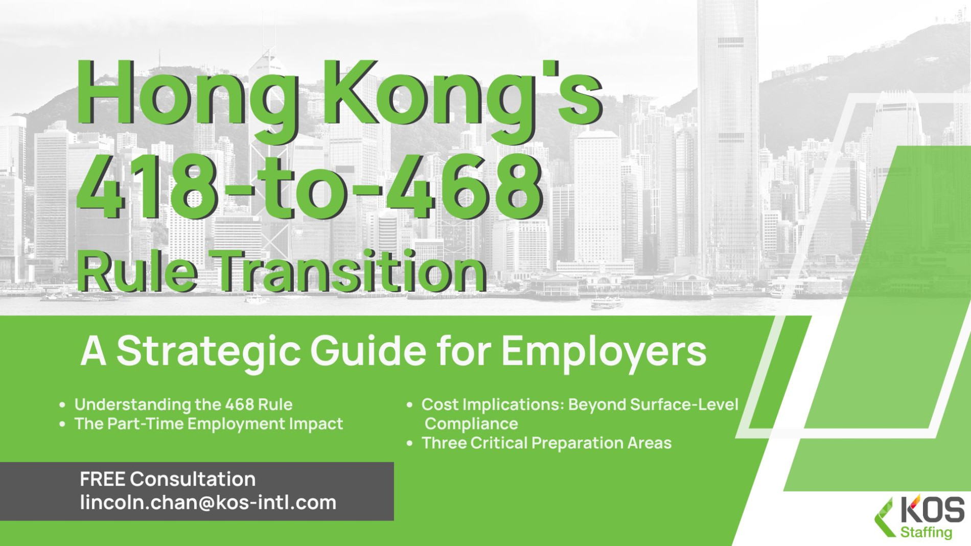 Hong Kong's 418 to 468 Rule Transition: A Strategic Guide for Employers